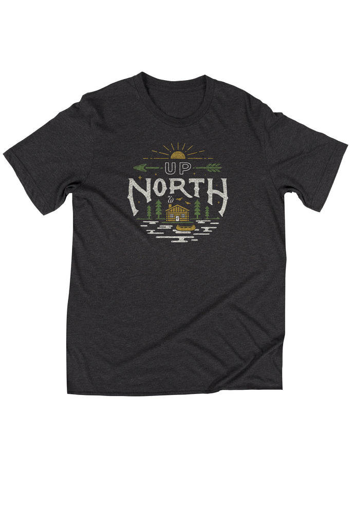 Up North Cabin Triblend Black Unisex T-shirt – Orchard Street Apparel